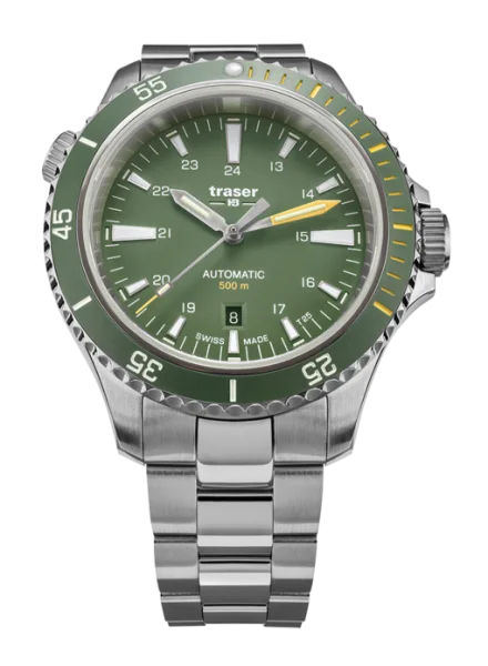 Traser H3 110325 P67 Diver Automatic pánské hodinky 46 mm zelené
